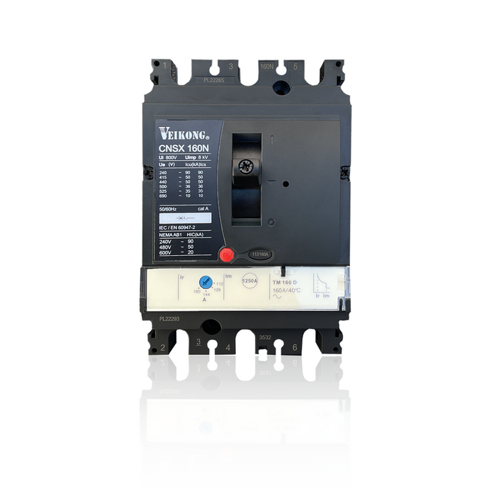 Interruptor termomagnético Marca Veikong, caja moldeada CNSX160N, 3P ...