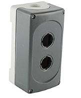 Botonera Plastica IP66 Color Gris Marca ABB, Modelo MEP2-0, 2 Huecos/ — SPEEDFLEX
